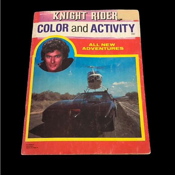 Other | Vtg 1983 Knight Rider Color And Activity Adventure Book Kitt ...